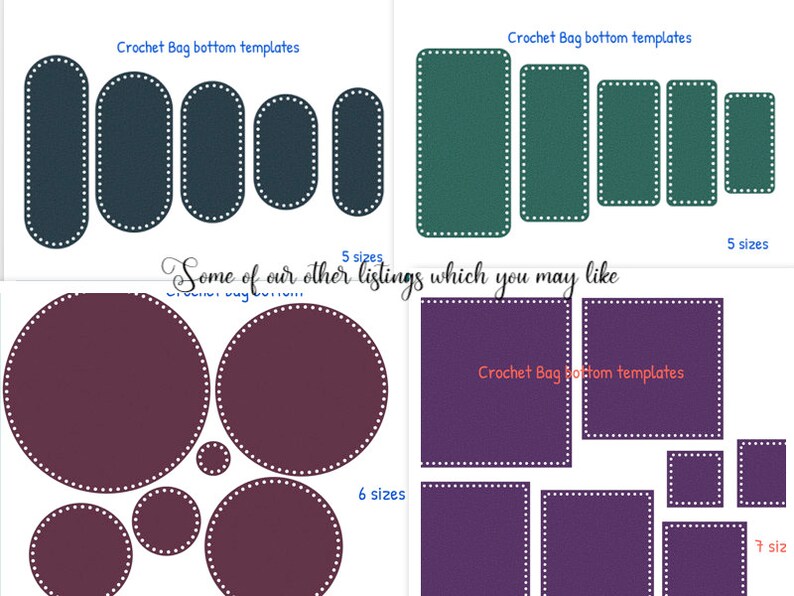 Round Basket Bases Svg,circle Bottoms Bases,crochet Case Bottom SVG ...