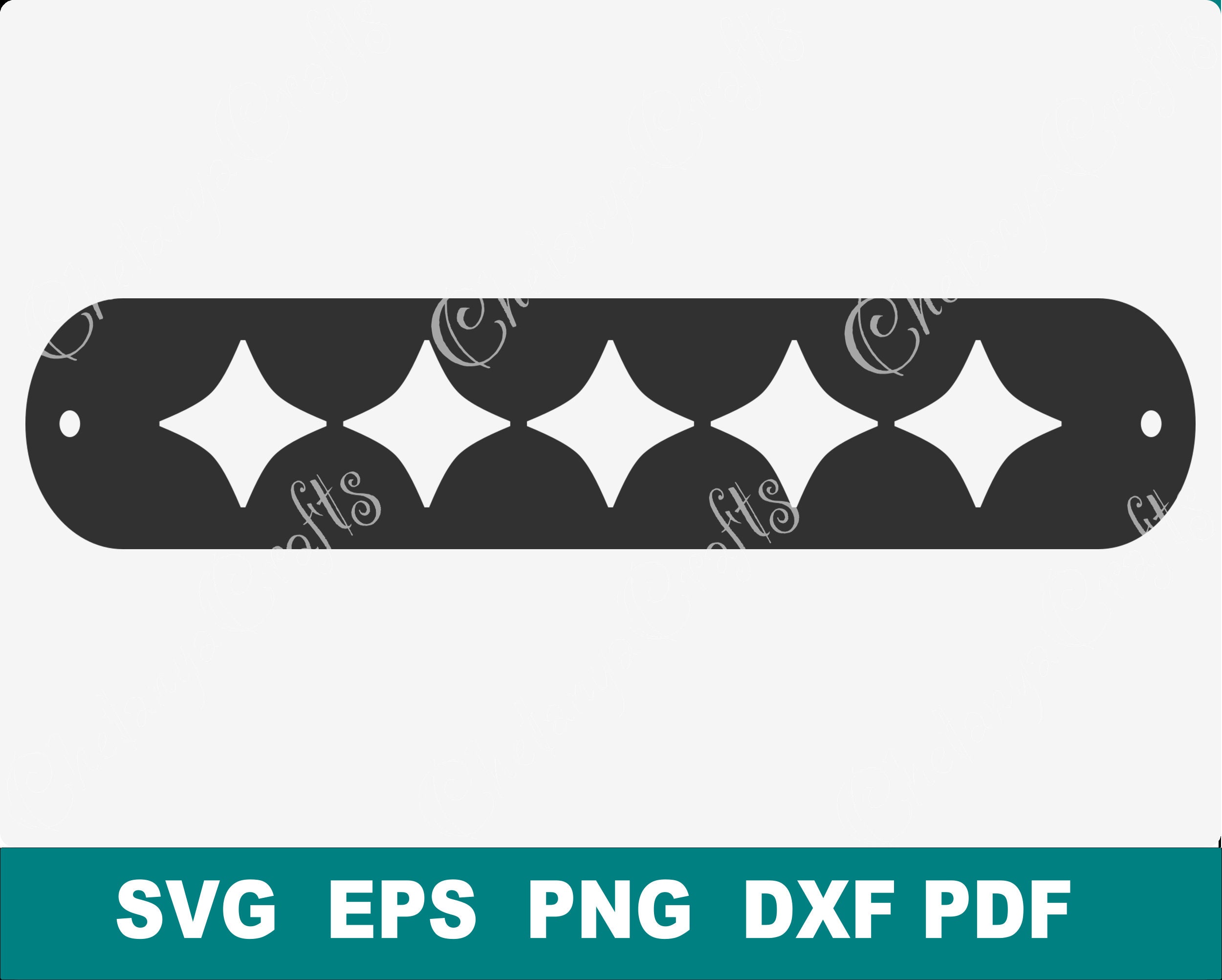 Cuff Bracelet Svgfaux Leather Cuff Bracelet Templatescricut - Etsy