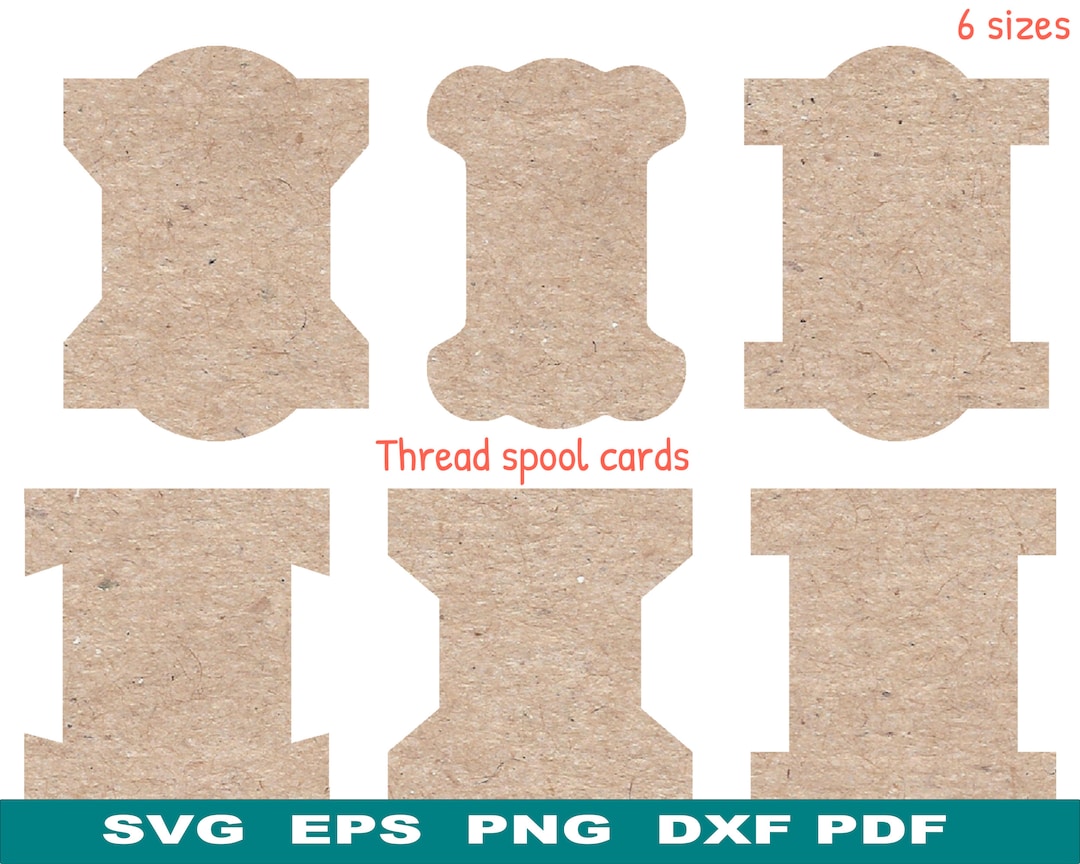 Thread Spool Card Keeper Svg,embroidery Yarn Cards,thread Spool ...