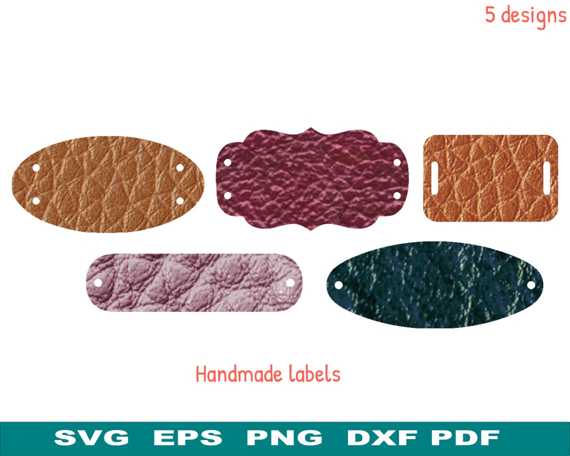 Faux Leather Tags Template,clothing Labels Svg,beanie Patches, Tags ...