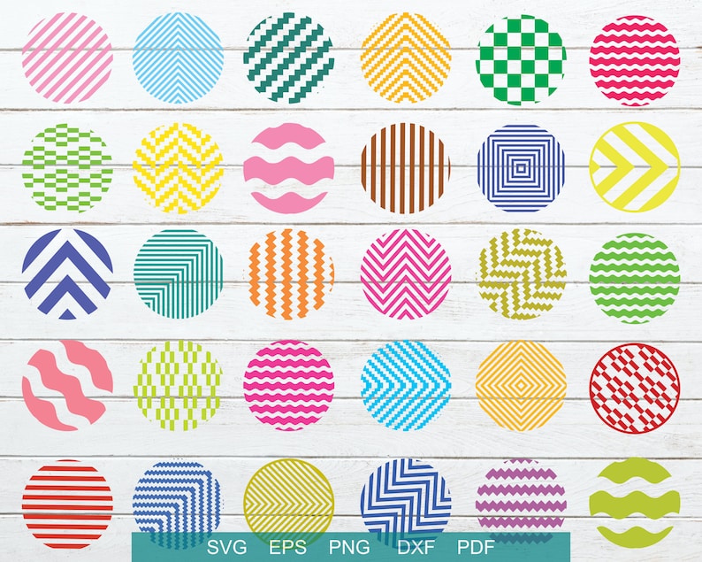 Round Pattern Svg Circle Patterns Svg Keychain Svg Keyring - Etsy New ...