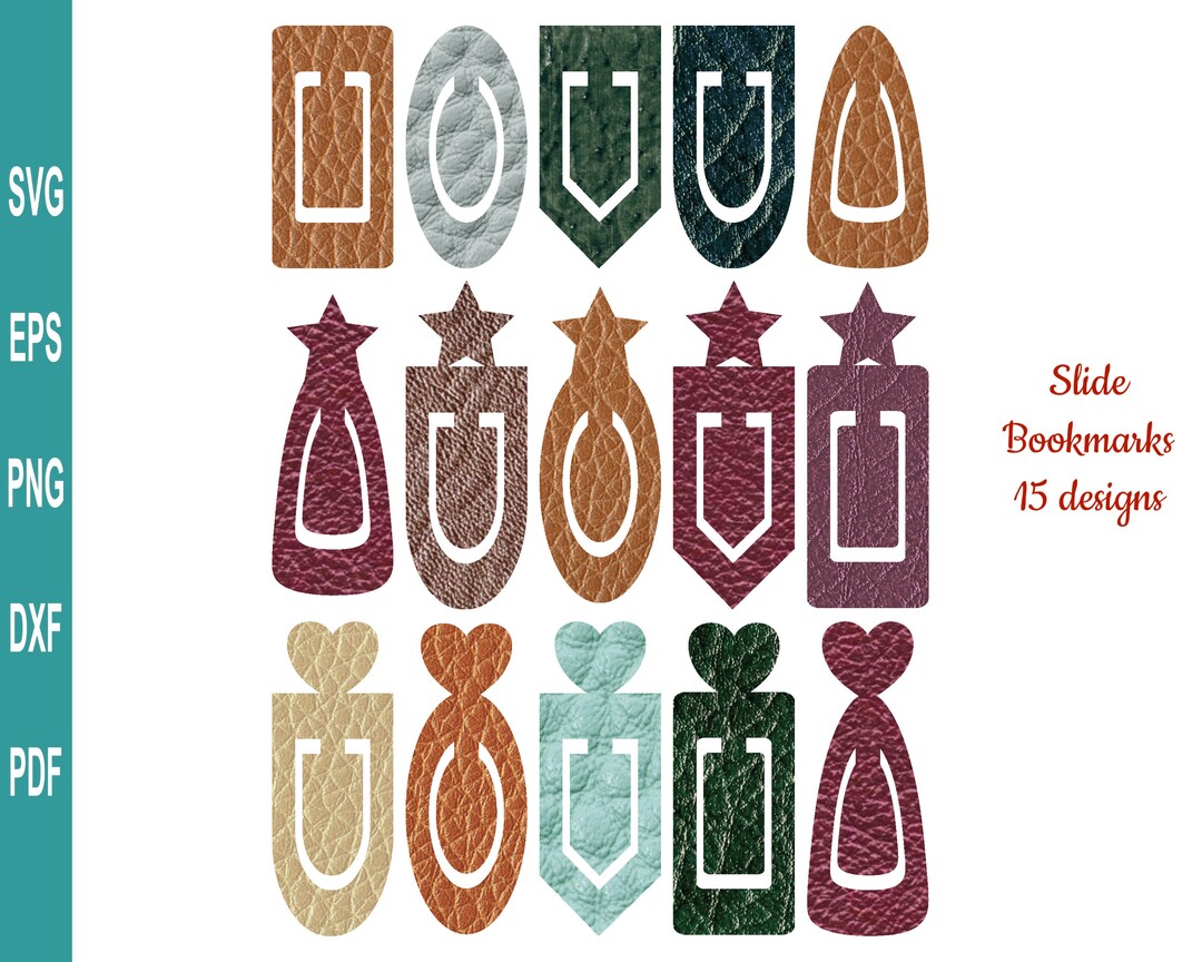 Slide Bookmarks Templates, Page Keeper Hook Designs, Book Mark Patterns ...