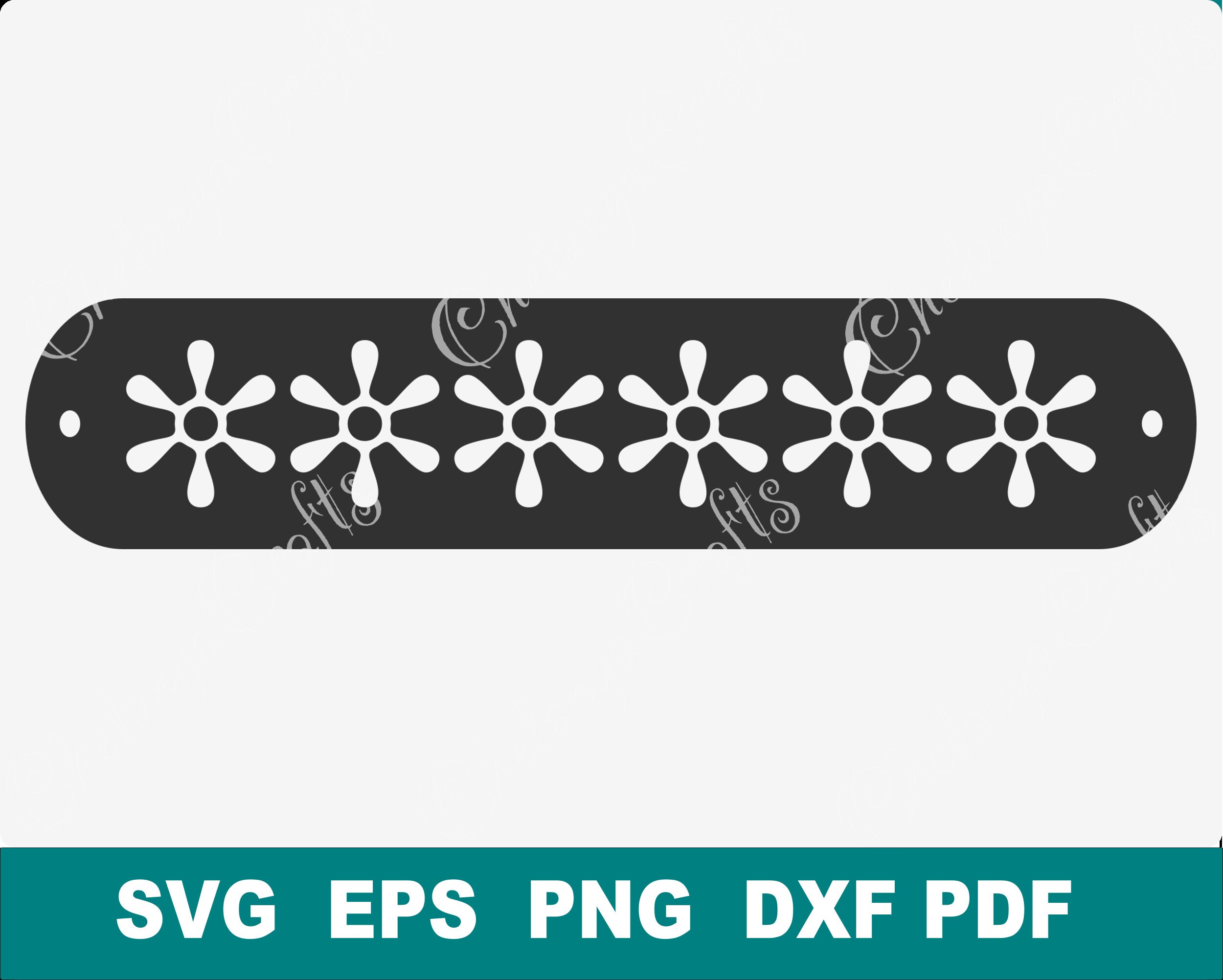 Cuff Bracelet Svgfaux Leather Cuff Bracelet Templatescricut - Etsy