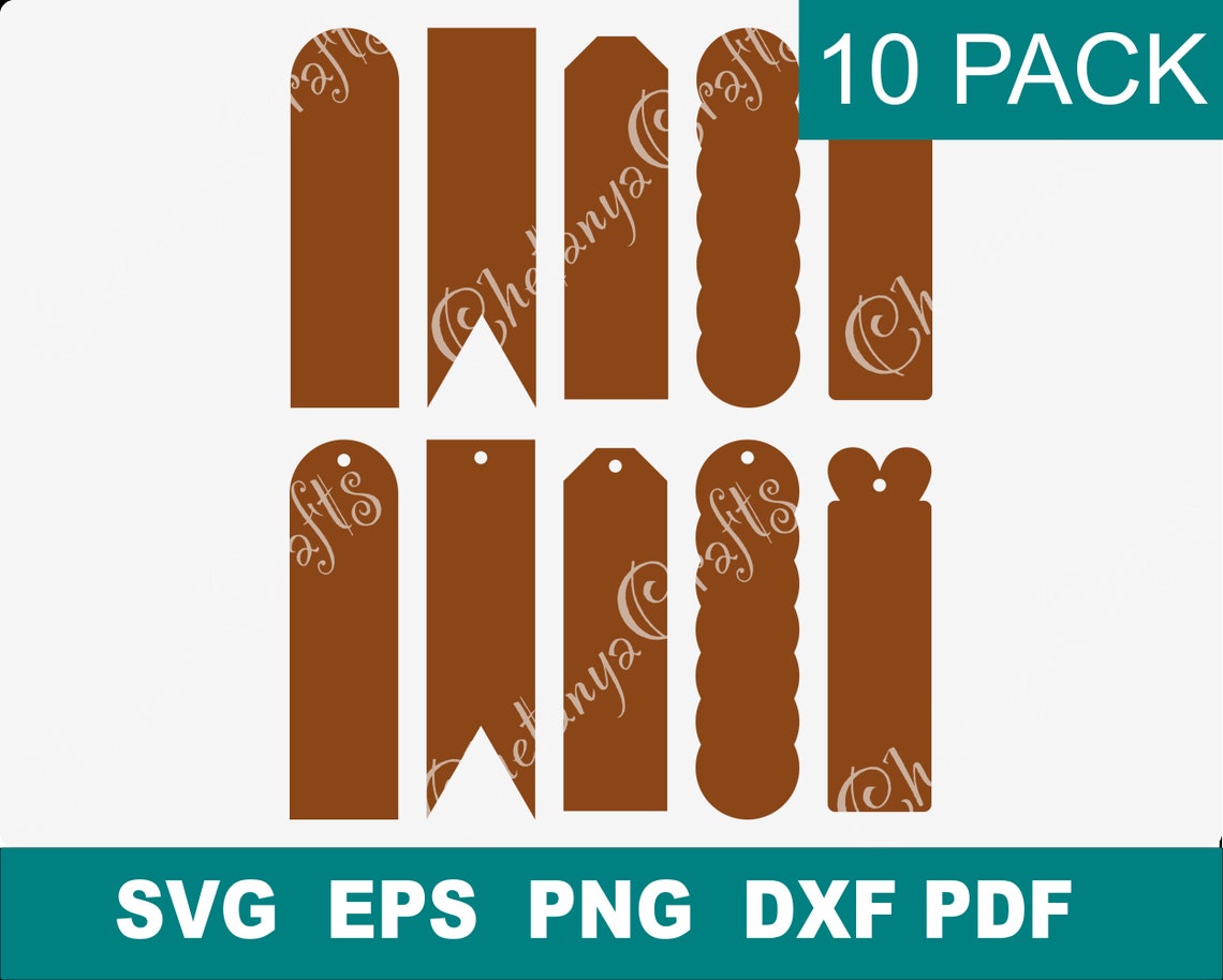 Bookmark Template Svg Bookmark Svg Bundle Instant Download - Etsy Canada