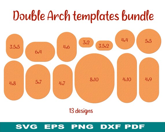 Double Arch Template SVG Bundledouble Arch Cut Filedouble - Etsy