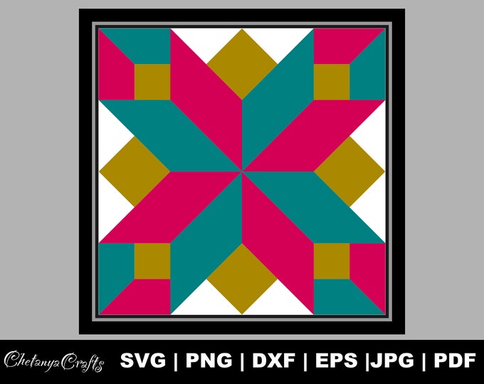 Geometric Patterns quilt Blocks SVG Cut Files Printable JPG PNG Sewing ...