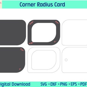 Corner Card,rounded Corner Template,corner Radius Template,corner ...