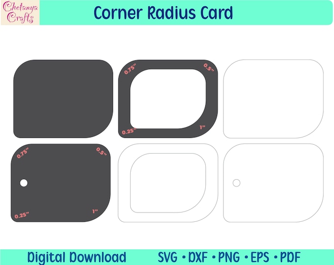 Corner Card,rounded Corner Template,corner Radius Template,corner ...