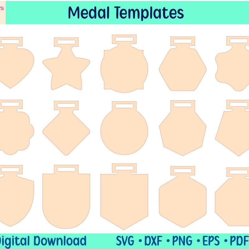 Acrylic Medals Template - Etsy