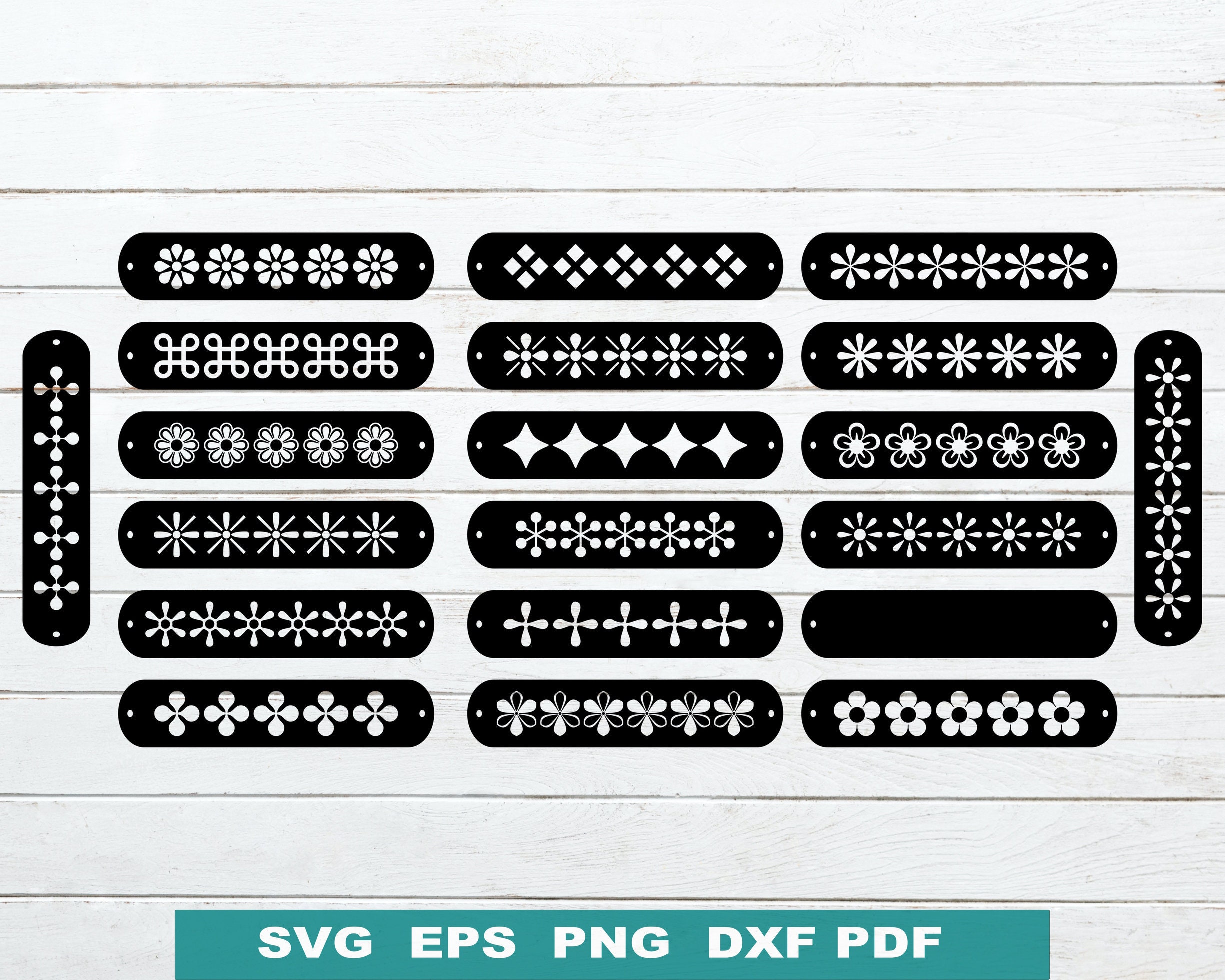 Cuff Bracelet Svgfaux Leather Cuff Bracelet Templatescricut - Etsy