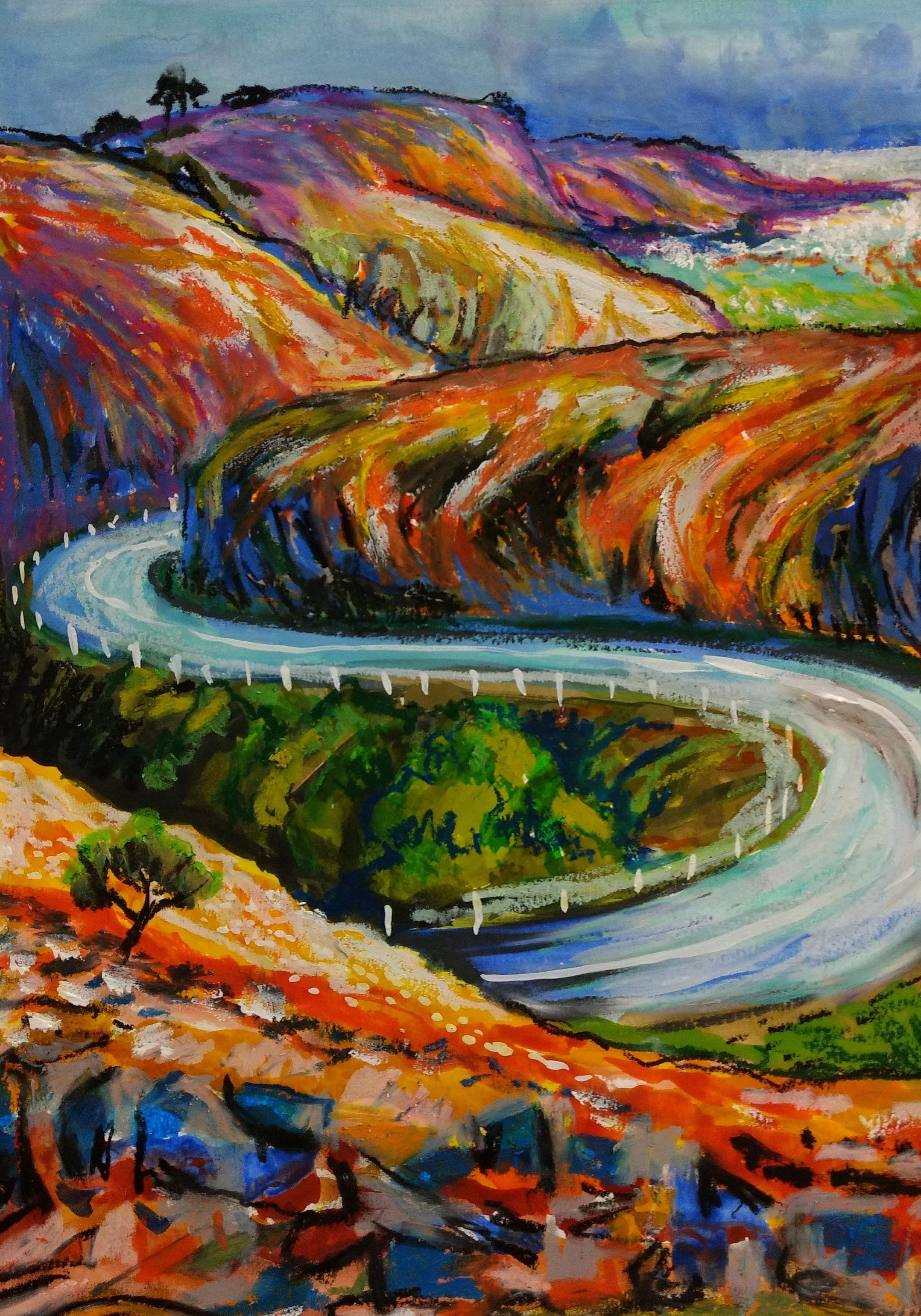Winding Road Art Print - Etsy