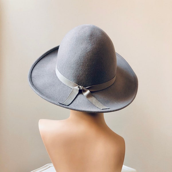 Gray Wool Hat - Etsy