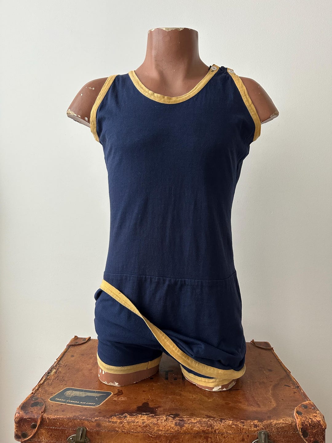 Antique Vintage 1920s Men’s Bathing Suit | Swimsuit - Etsy