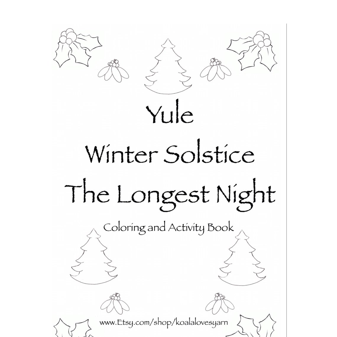 12 Coloring Pages of Yule Winter Solstice Coloring and - Etsy UK