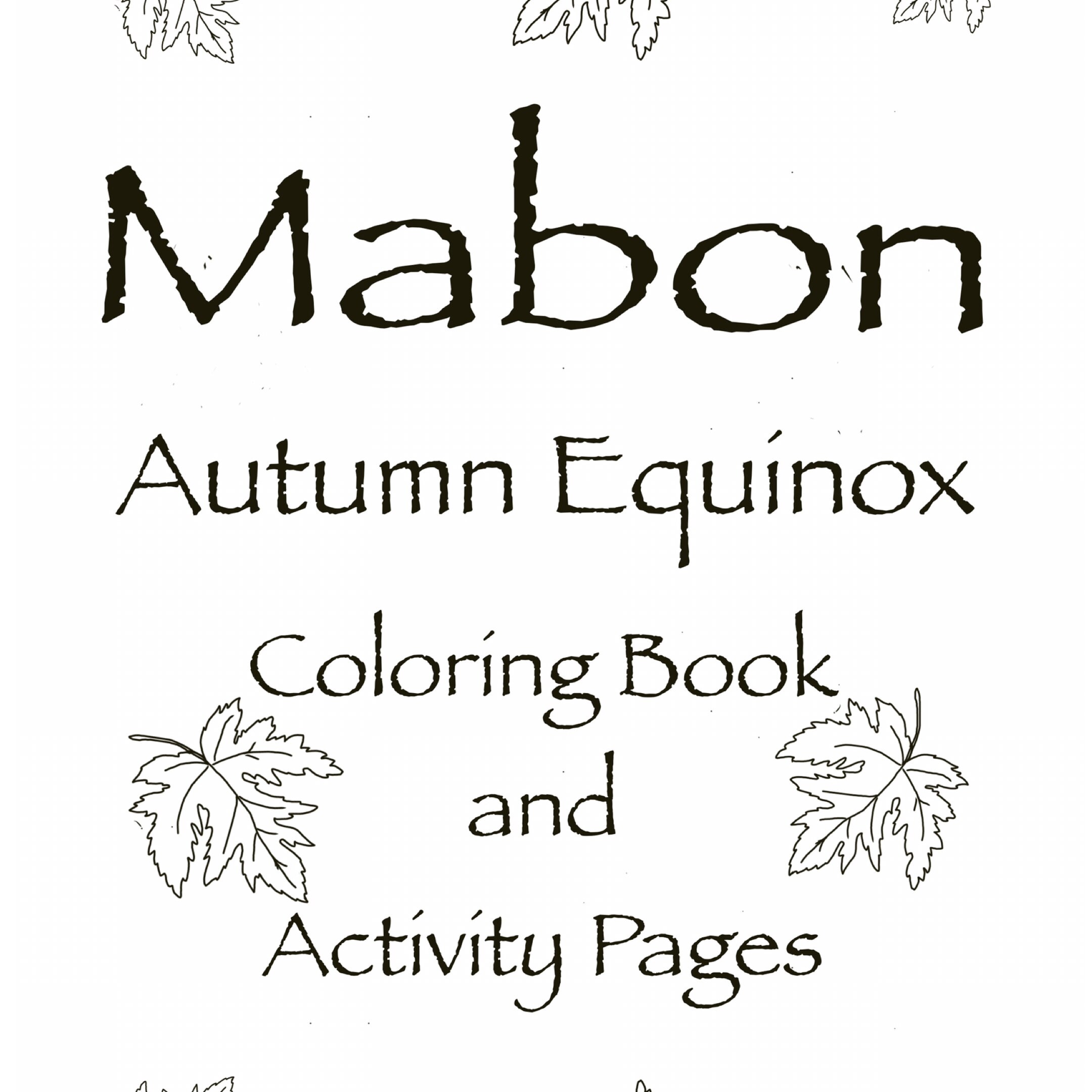 Mabon Coloring Pages