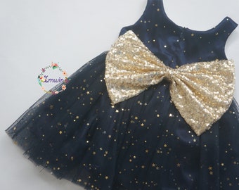 Navy Blue Baby Dress | Etsy