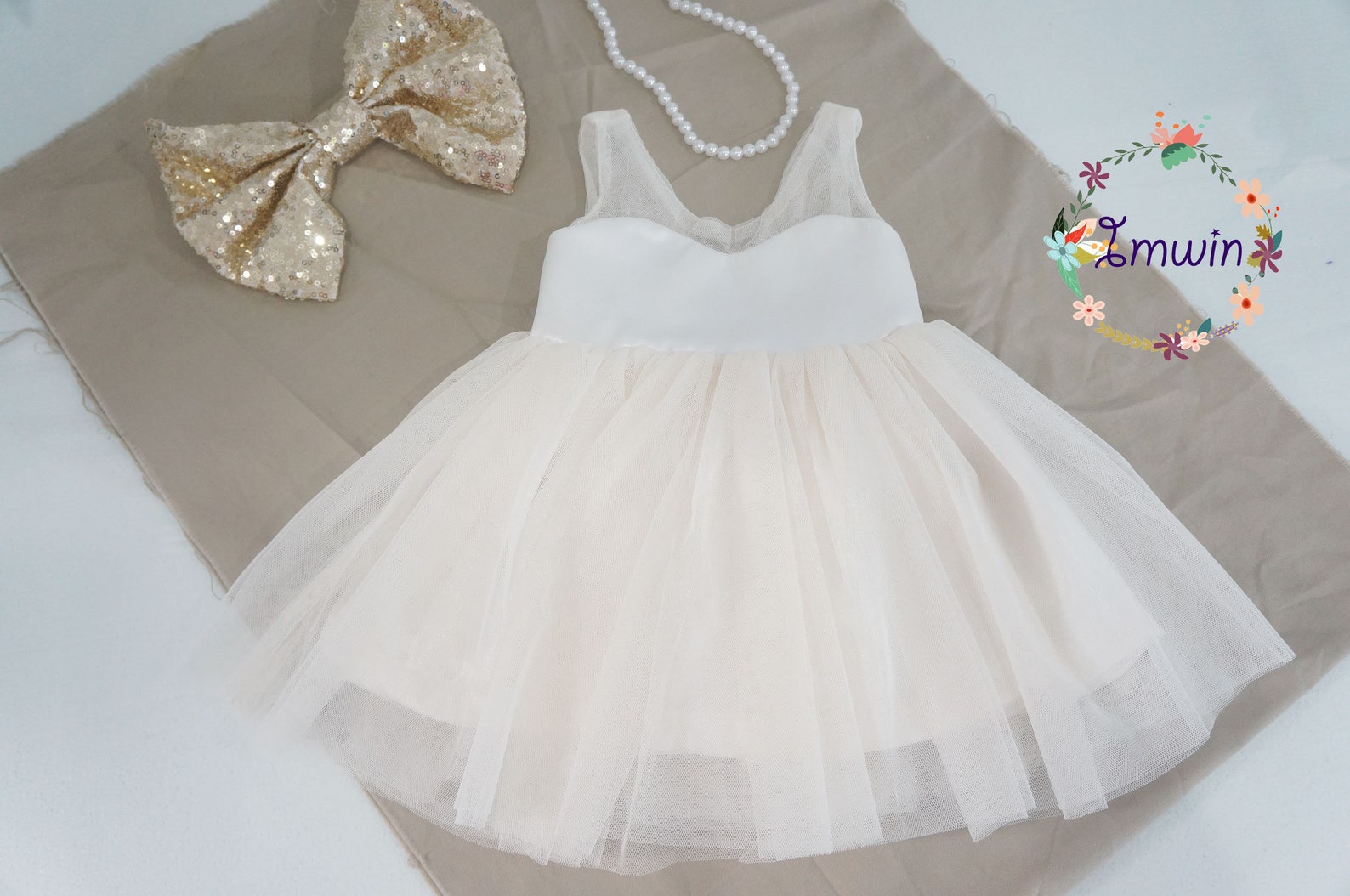 Flower Girl Dress Graduation Dress Wedding Party Dress Ivory | Etsy