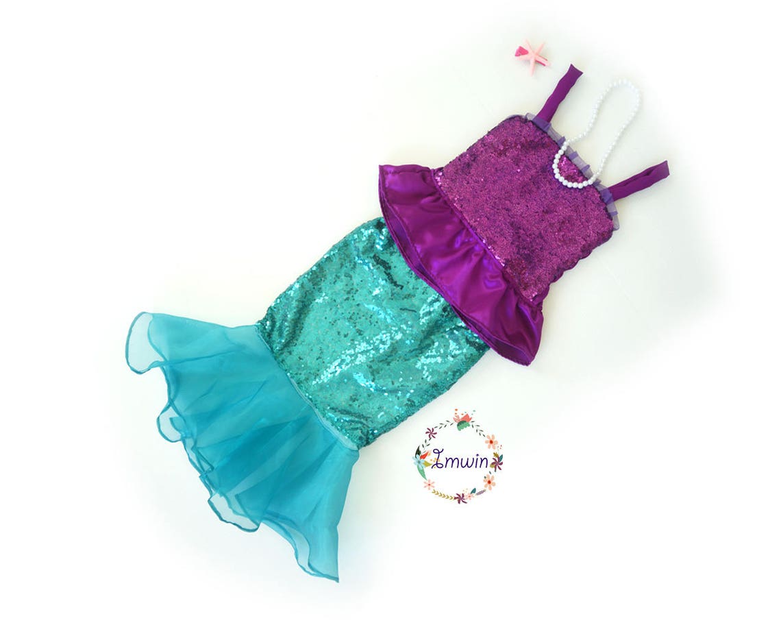 Girls Mermaid Outfit Mermaid Birthday Outfit Mermaid Costume - Etsy