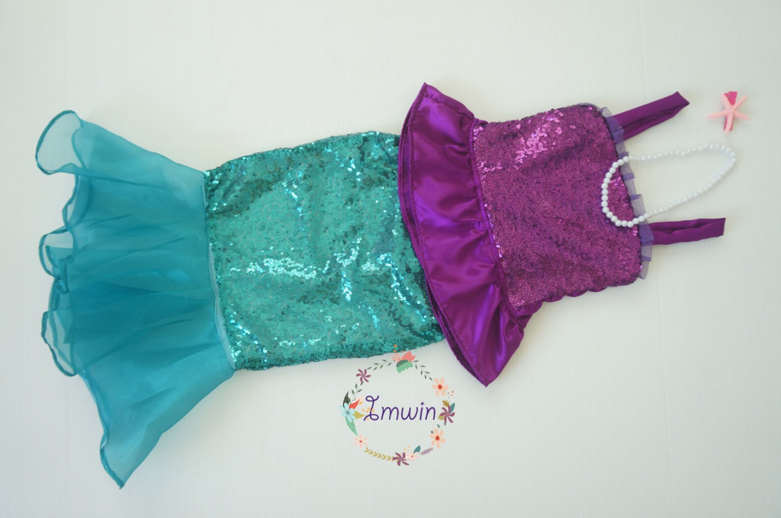 Girls Mermaid Outfit Mermaid Birthday Outfit Mermaid Costume - Etsy