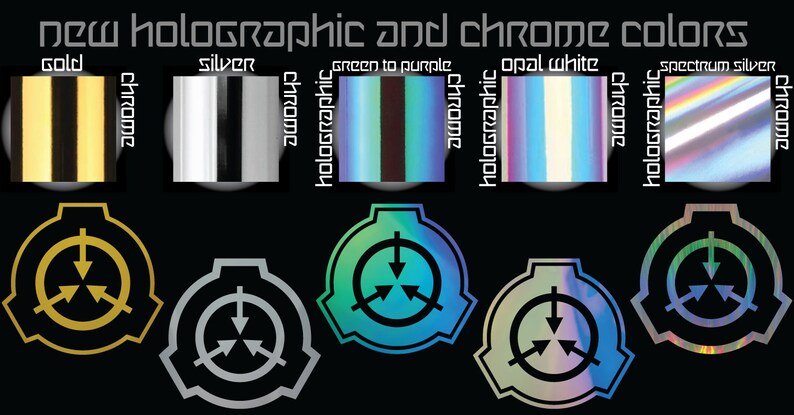 SCP Foundation Logo Vinyl Decal with 18 Custom Color Options | Etsy