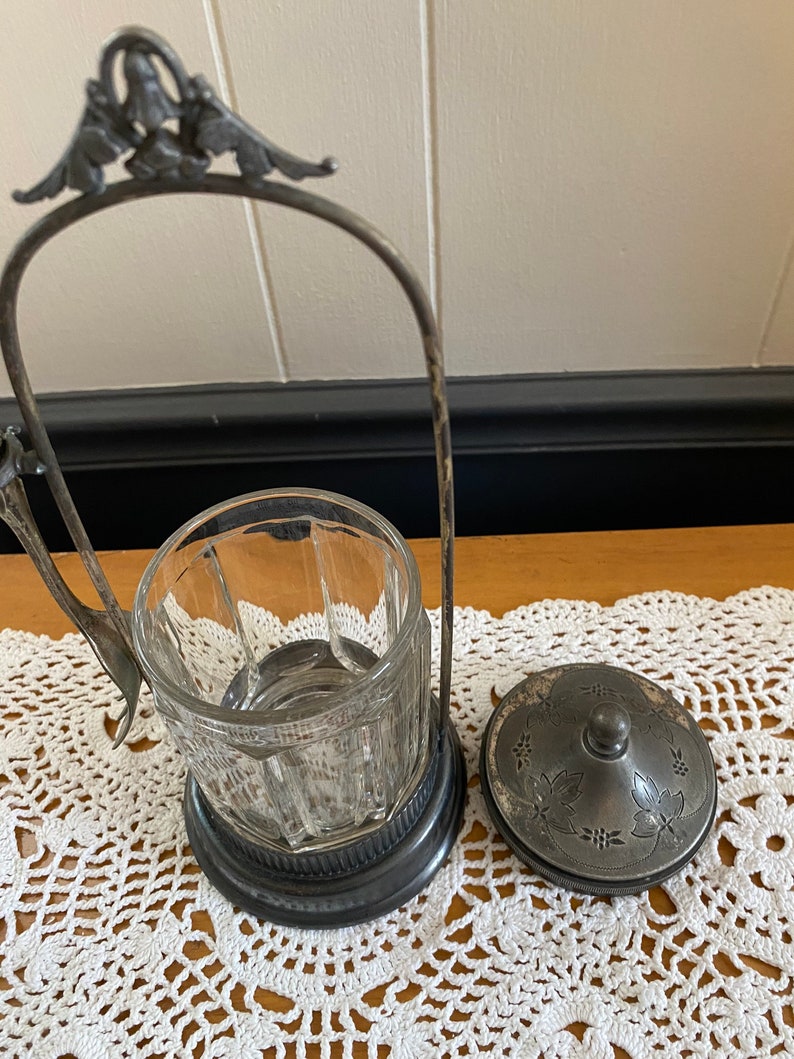 Antique Simpson Hall Miller Pickle Castor, Benedict Fork, 1866-1897 ...