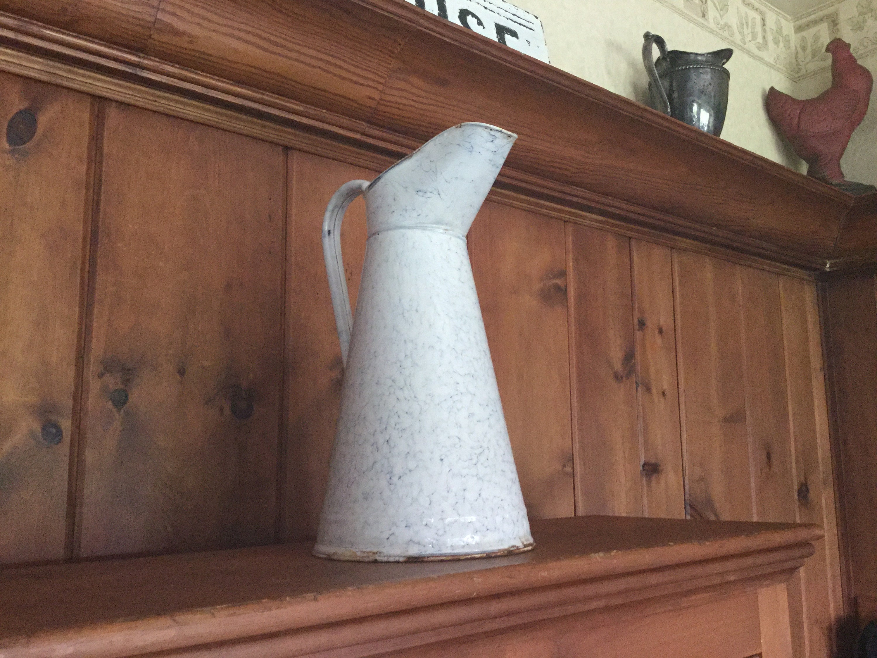 Large French Enamel Pitcher French Enamel Body Pitcher Bath - Etsy