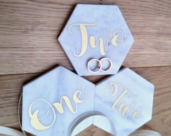 Marble Wedding Table Numbers - Etsy