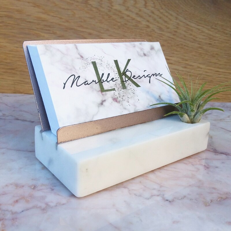 Marble Business Card - Etsy