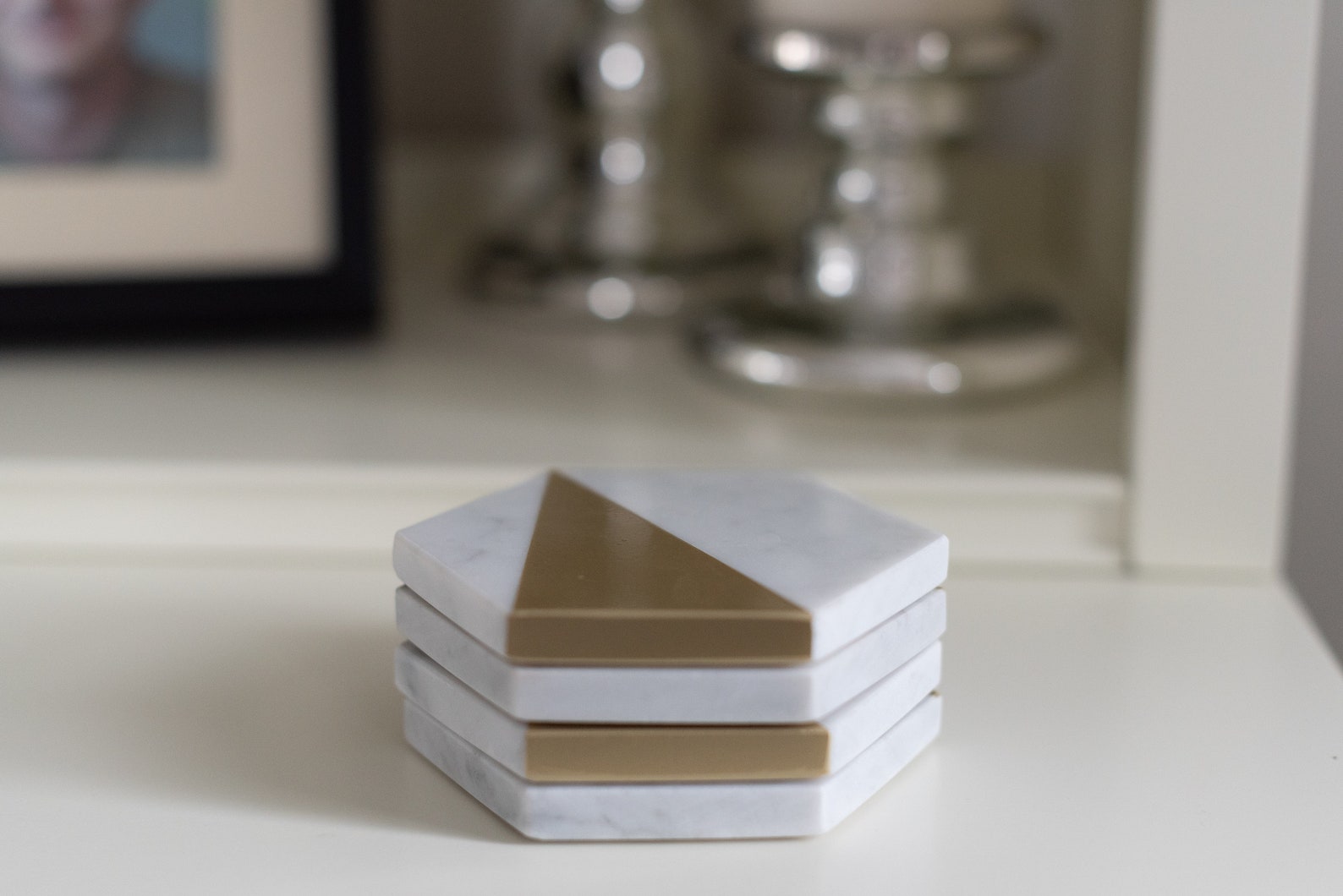 Coasters Gold Marble Coasters Gold Marble and Gold Modern - Etsy