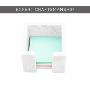 Sticky Note Holder, Marble Office Desk Accessories, Stones Available - Etsy