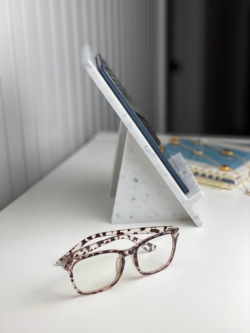 Table Stand Kitchen Desk Bedroom, Marble Stone Decor Office Home ...