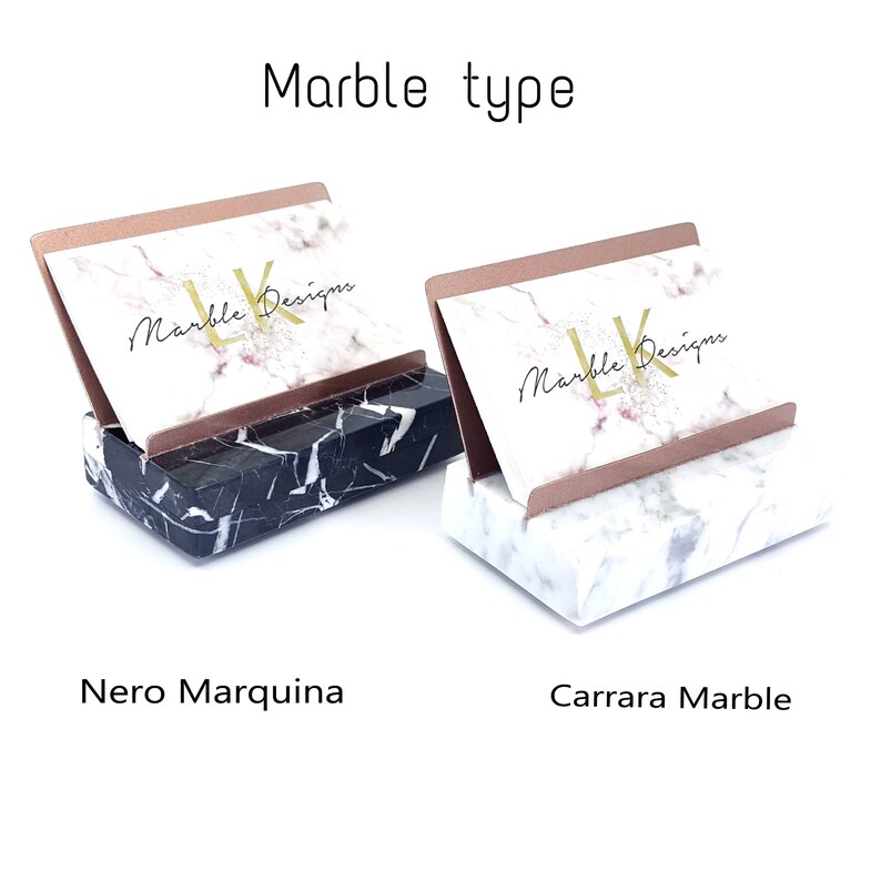Marble Business Card Holder, Modern Business Card Holder, Business Card ...