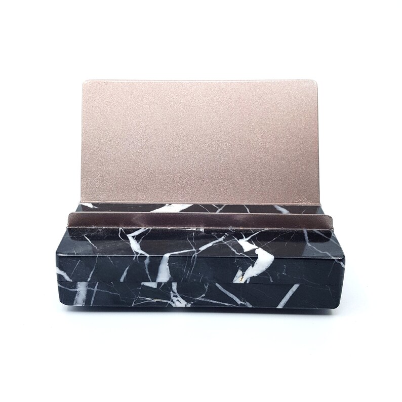 Marble Business Card Holder Modern Business Card Holder - Etsy