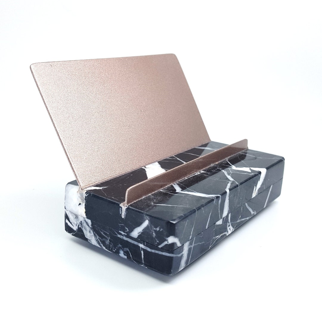Marble Business Card Holder, Modern Business Card Holder, Business Card ...