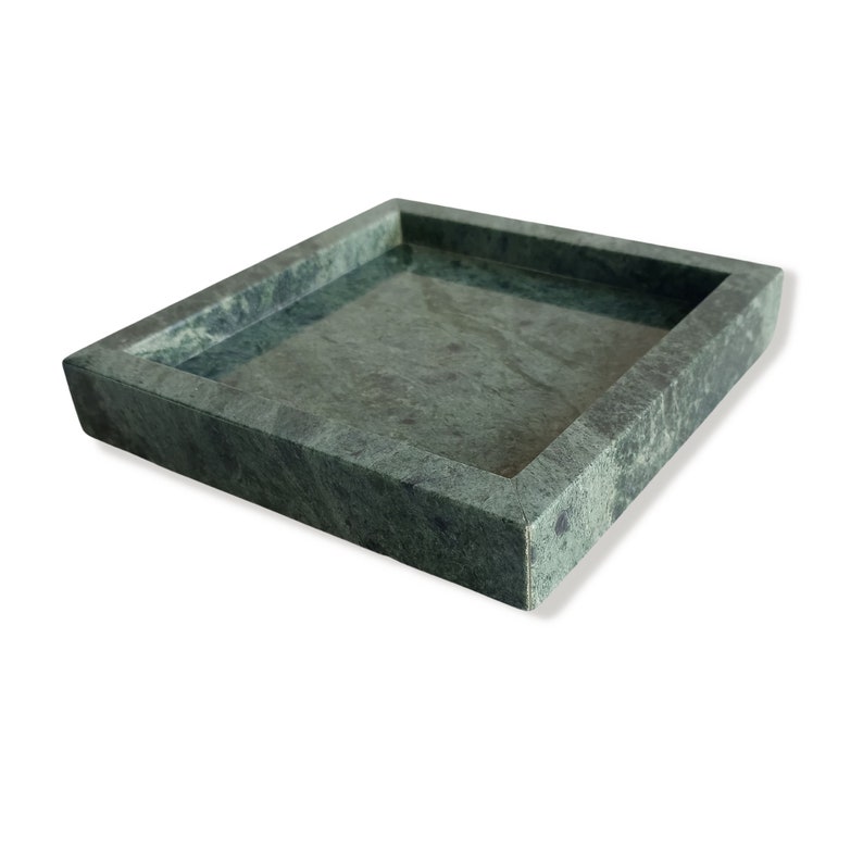 Square Marble Tray for Kitchen Island Decor Natural Marble - Etsy