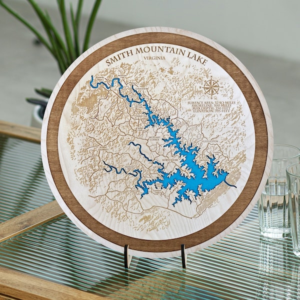 Smith Mountain Lake Clock - Etsy