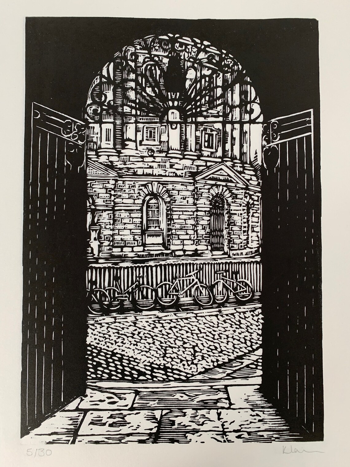 Oxford Radcliffe Camera Lino Print - Etsy