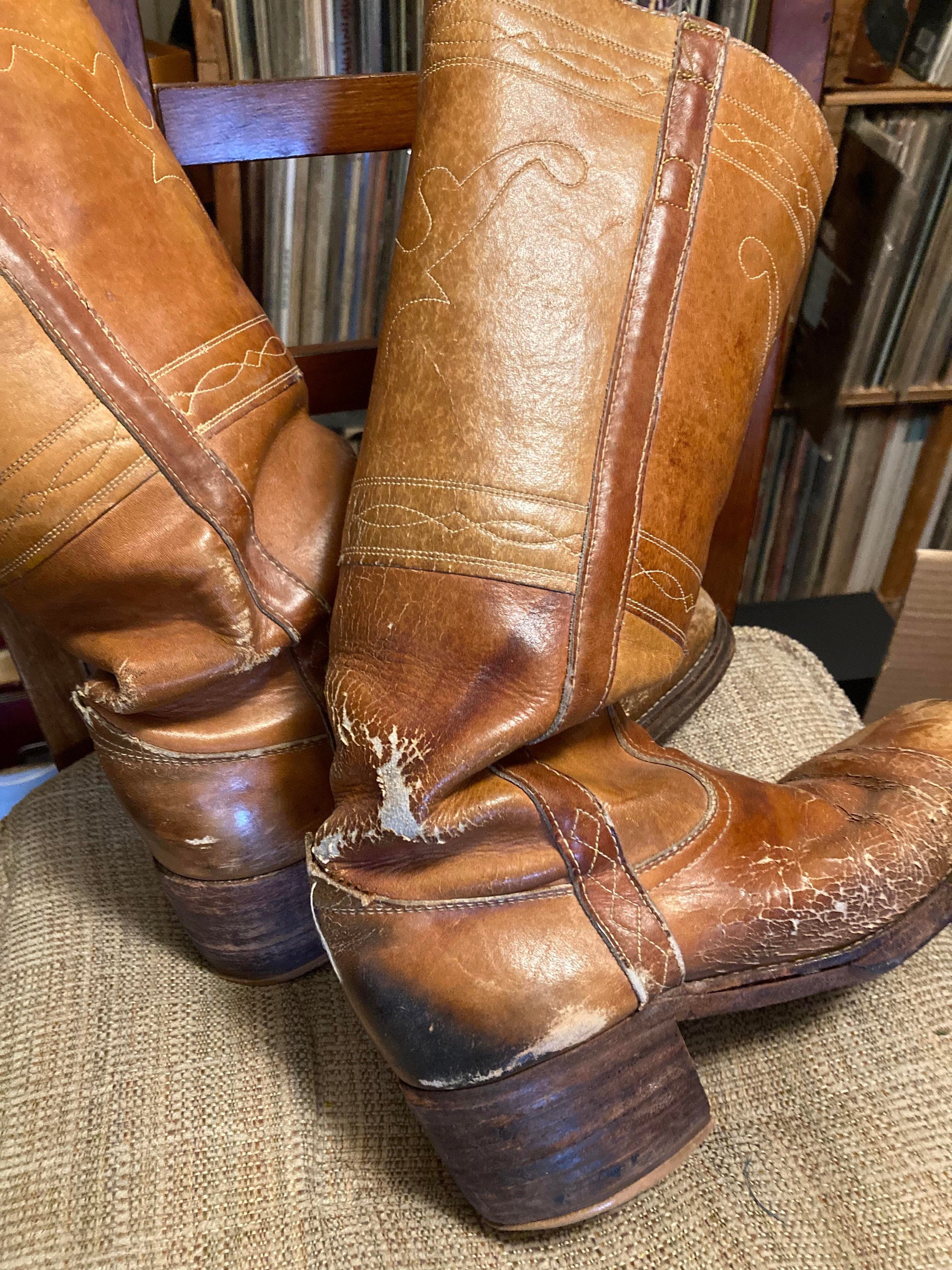 Tan Frye Campus Boots-men's 10.5/11 - Etsy