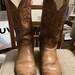 Tan Imperial Wingtip Cowboy Boots-men's 10D - Etsy