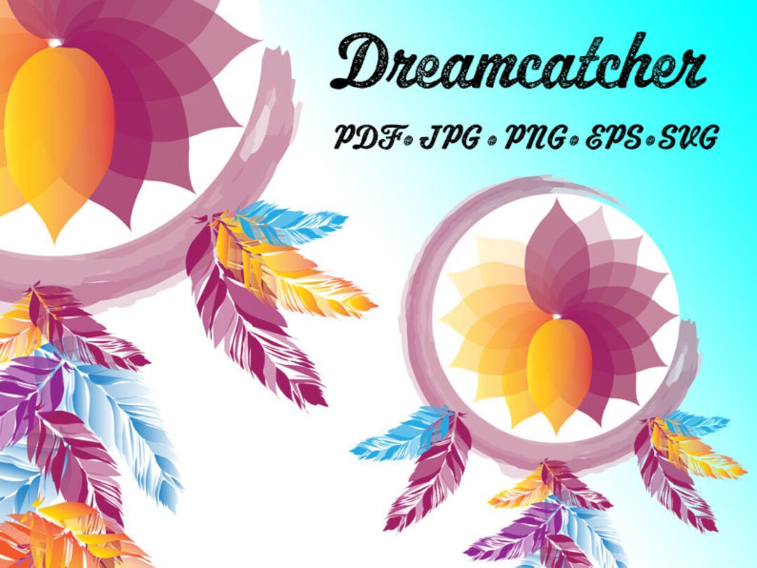Dreamcatcher Clipart, Tribal, Digital Download, Dreamcatcher, Png, Eps ...