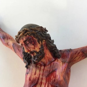 Realistic Crucifix Christ Wound for Meditation, Wall Cross, Domestic ...