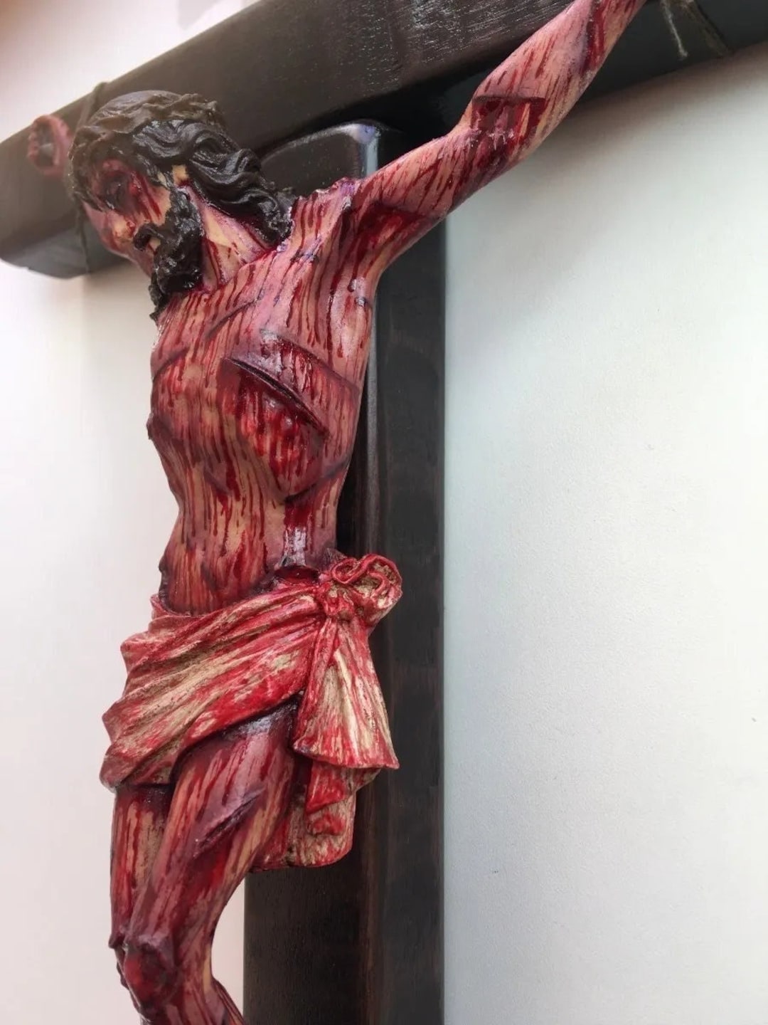 Realistic Crucifix Christ Wound for Meditation, Wall Cross, Domestic ...