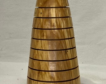 Hand Turned Wood Christmas Tree Rustic Red Oak - Etsy