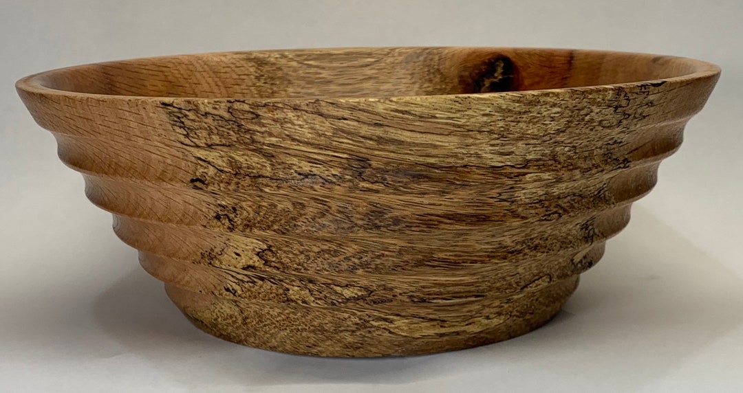 Oak, Grooved, Bowl - Etsy