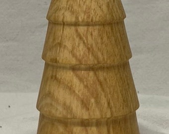 Hand Turned Wood Christmas Tree Rustic Red Oak - Etsy