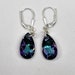Sterling Silver Swarovski Crystal Vitrail Light Pear 6106 Earrings ...