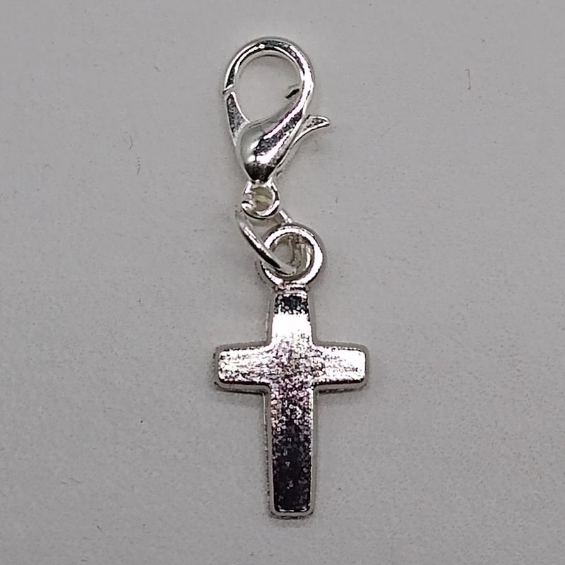 Metal Cross Charm - Etsy