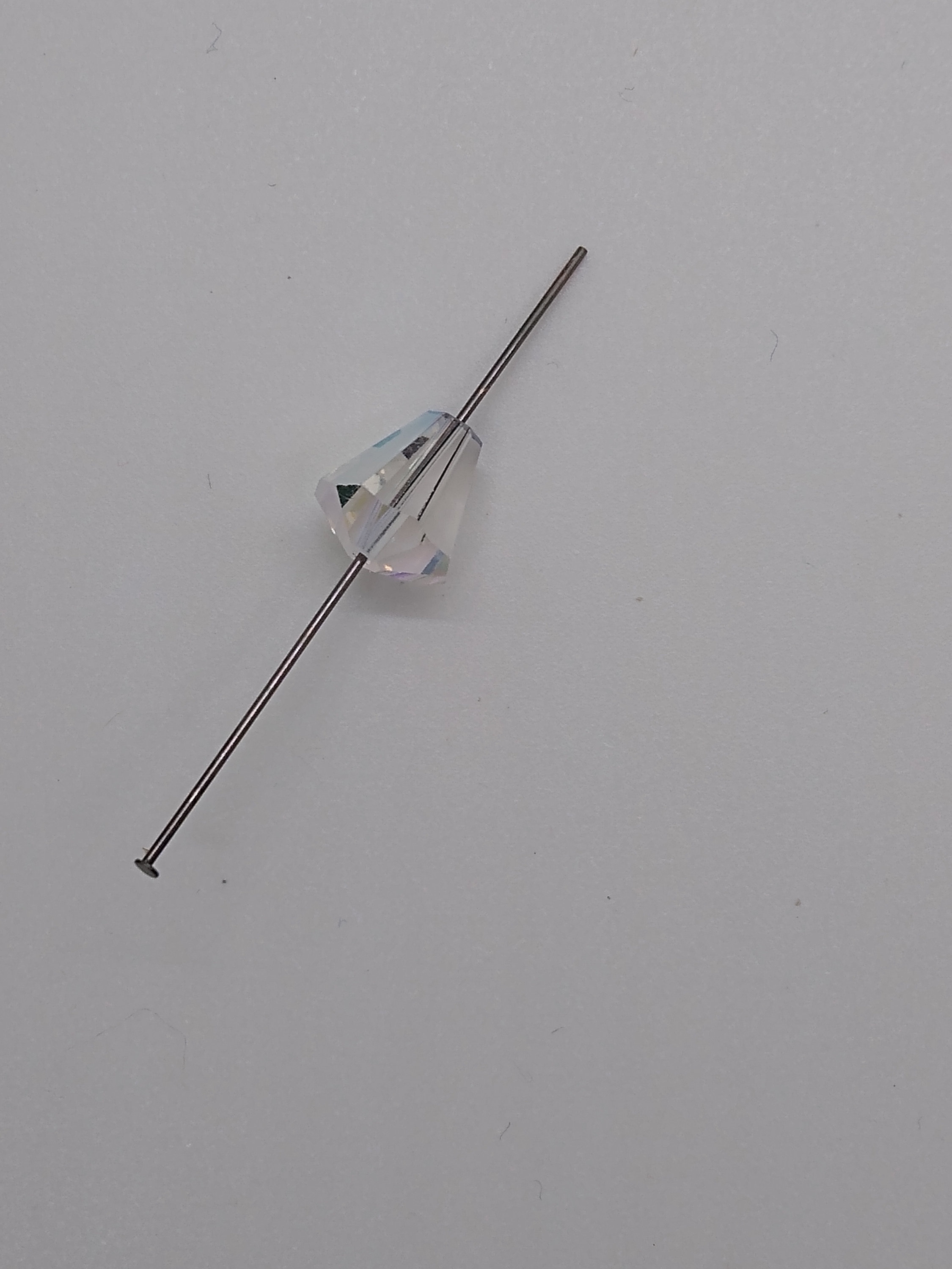 Swarovski Crystal Clear AB Faceted Cone 5400 Beads; 5 Sizes: 6mm, 8mm ...