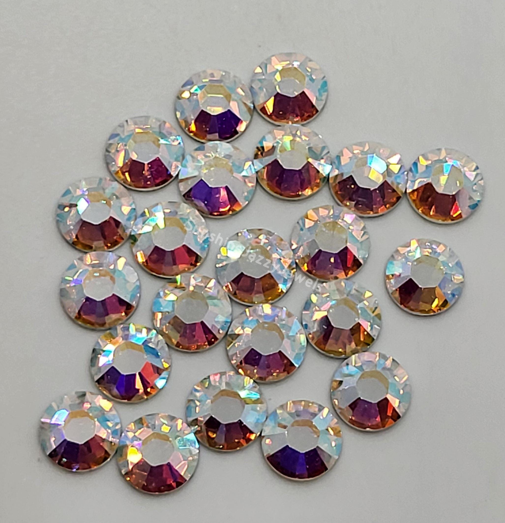 12pc Swarovski Crystal Ss34 7mm Flat Back Round Rhinestone; Many Color ...