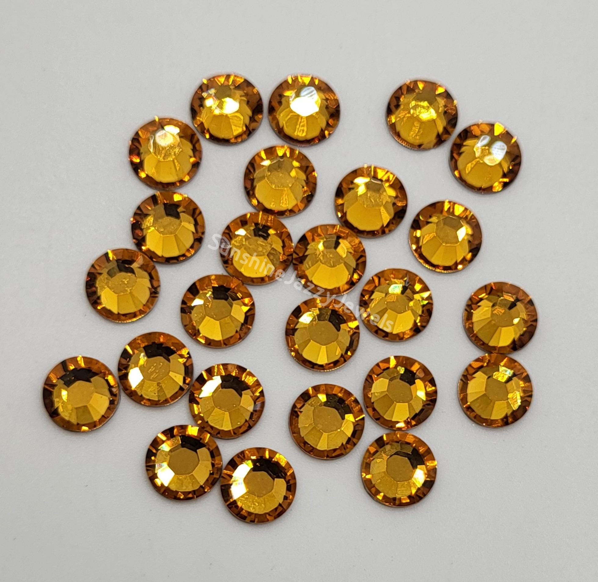 12pc Swarovski Crystal Ss34 7mm Flat Back Round Rhinestone; Many Color ...